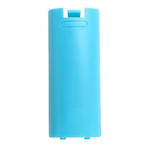 DAMIRC ABS Battery Cover Lid Door Pack Shell Case Replacement Repair Part for Nintendo Wii Remote Wireless Controller Accessory (Blue)