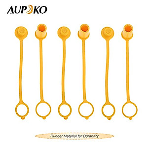 Aupoko Propane Natural LP Gas Quick Disconnect Dust Cap Plug Cover, 3/8" Natural Gas Quick Connect Rubber Dust Cap and Plug