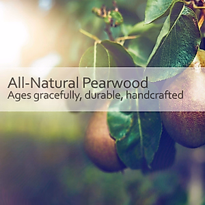 Redecker Natural Pig Bristle Bath Brush with Oiled Pearwood Handle, 100% Made in Germany, 16-7/8-Inches