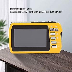 Digital Camera for Photography, 4K 56MP 18X 10ft Waterproof Digital Camera, Front and Rear Dual Screen Camera HD 3.0in Digital Camera, 1700mAh.(HD F5)