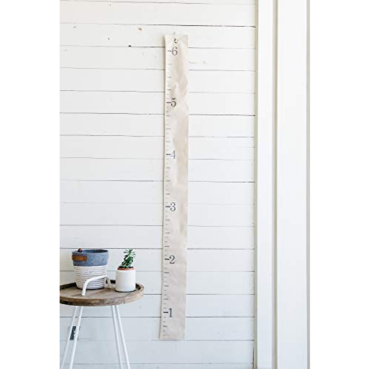 Canvas Growth Chart Ruler Fabric Natural Color Family Childrens Height Chart Measure Childs Growth Family Keepsake Kids Room Decor Nursery Wall Kids Measurement Chart Toddler Baby Growing Chart