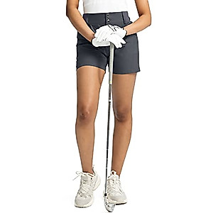 Viodia Women's 5" Hiking Golf Shorts with Pockets High Waist Stretch Cargo Short Shorts for Women Casual Summer Walking Steel Grey