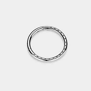 FANSING Grade 23 Titanium Daith Earrings for Women 16 Gauge Helix Cartilage Ear Piercing Hoop 10mm Septum Jewelry Silver Hinged Septum Nose Rings 16g Clicker