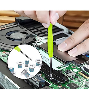 12PCS M2x3 Torx T5 Screws for Dell XPS 13 9300 9370 9380 9343 9350 9360, XPS 15 9500 9550 9560 9570 & Precision M5510 5520 5530 5540 5550, Razer Blade Laptop with Screwdriver, Dell XPS Screws, Sliver