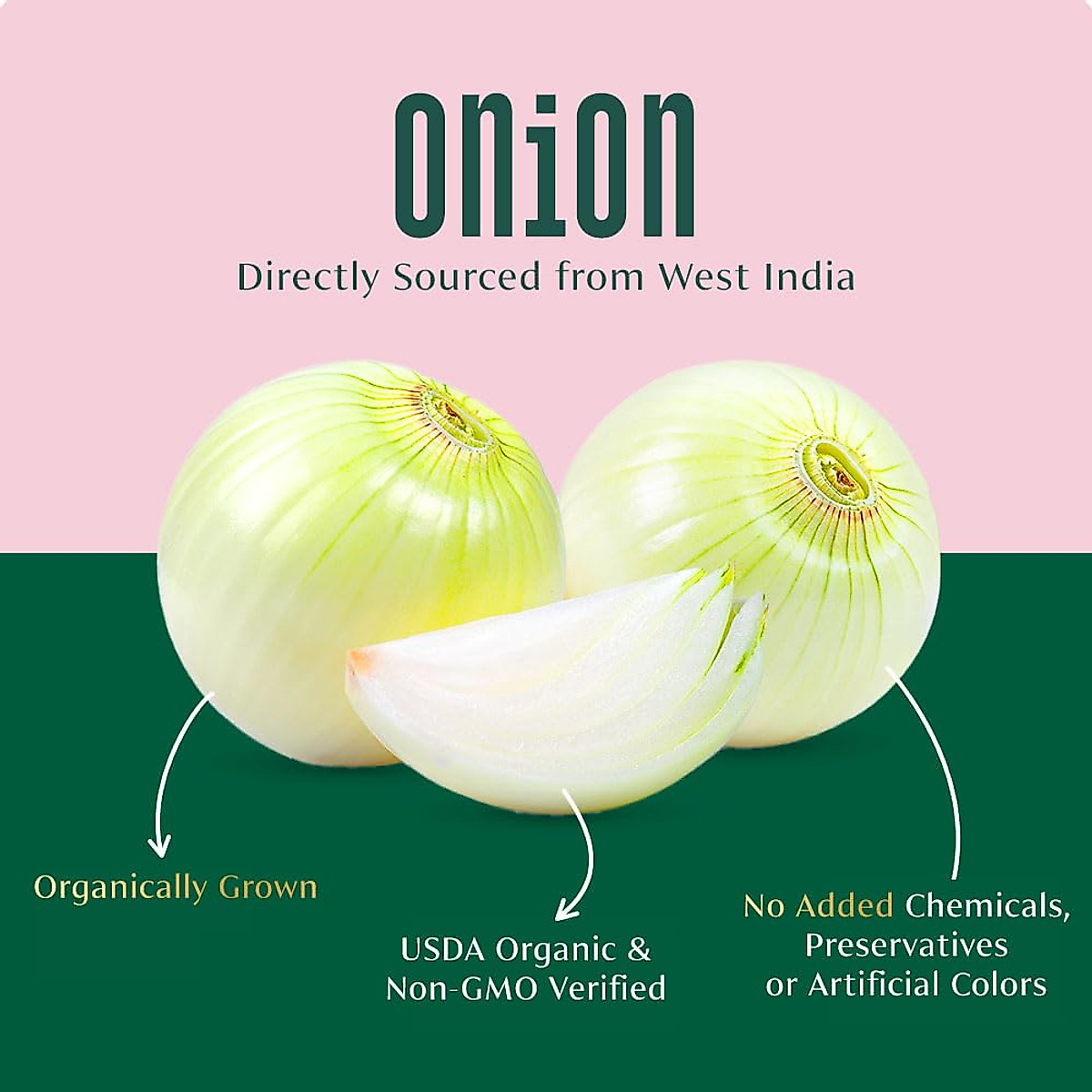 VAHDAM, Organic Onion Powder (2.47oz/70g) Gluten Free, Non GMO, 100% Raw | Aromatic Spice, Perfect for Seasoning, Cooking | Direct from Source