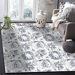 Rectangular Rug Living Room Area Rug - Geometric Art Christmas Poinsettia Wreath White Texture Carpet Non-Slip Backing Area Rug Indoor Rug Bedroom Playroom Carpet Floor Mat, 2'x3'