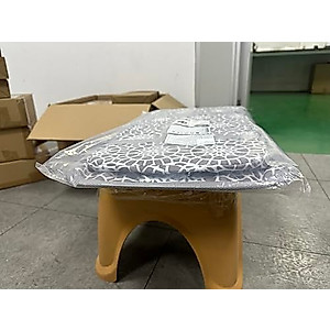 YOHOM Portable Laundry Caddy, Collapsible Basket Tote, Space-Saving Foldable Laundry Hamper, Pop-Up Storage Basket with Long Carry Handles for Dorm Dirty Clothes (Gray Flower, Large)