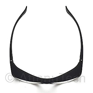 ATTENUTECH Radiation Safety Glasses, Black Fit Over frame, MicroliteFt Pb Eyewear .75mm pb Lead lenses (Non-AntiFrog, Black)