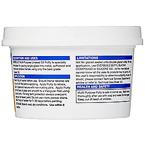 Everbuild Multi Purpose Linseed Oil Putty 101 Natural 500Gm