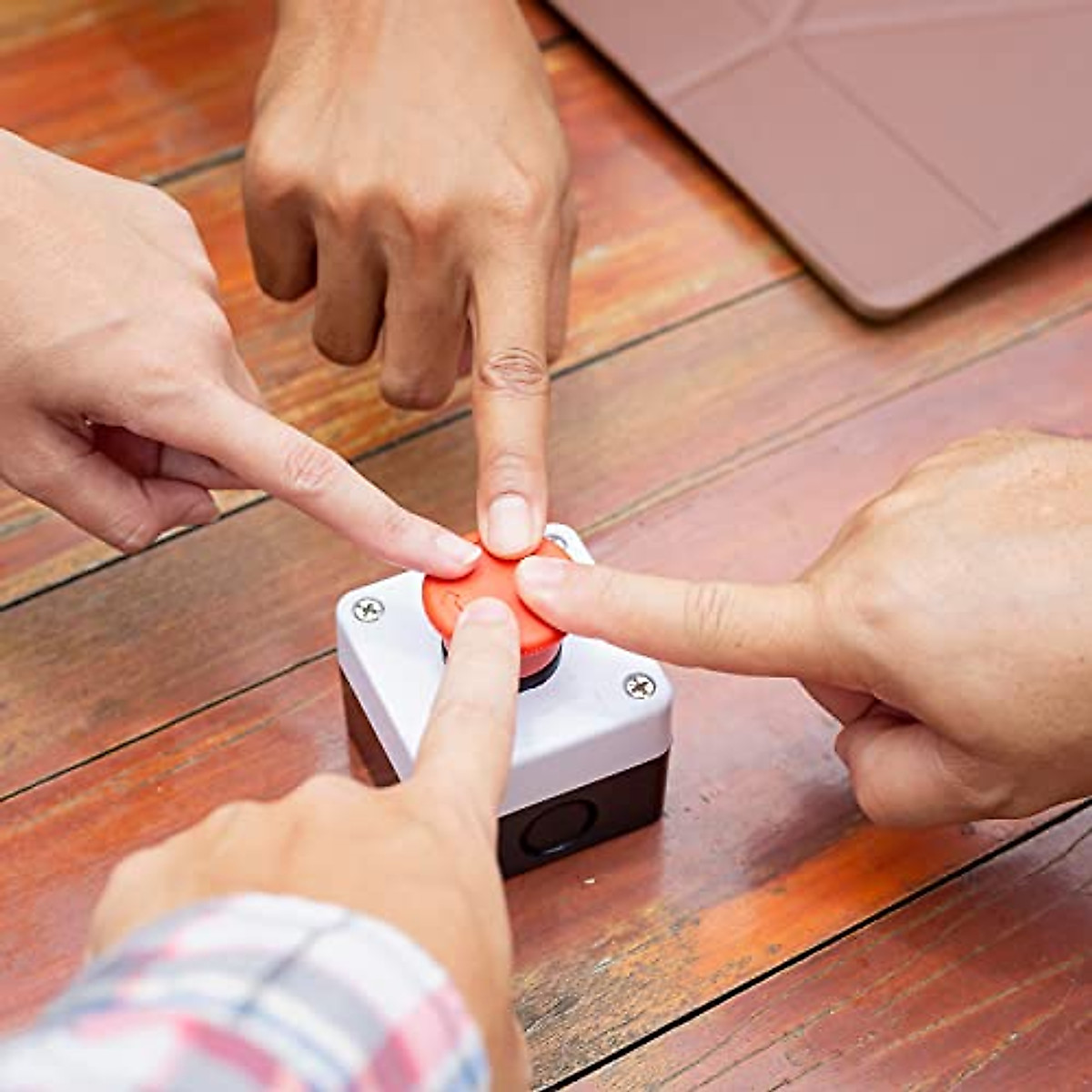 Rebower Momentary Game Push Button Switches Game Small Button [for Arcade Video Game] -M28/Blue/10 Pcs