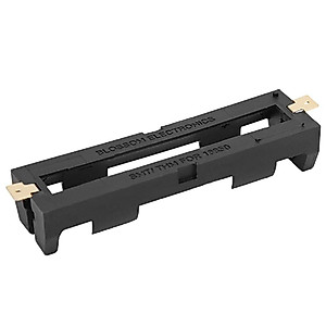 Rechargeable Battery Charger, 2Pcs Black Rechargeable Single Battery Charger Case Battery Holder Box Battery Storage Container for SMD DIY Charging Power Supply