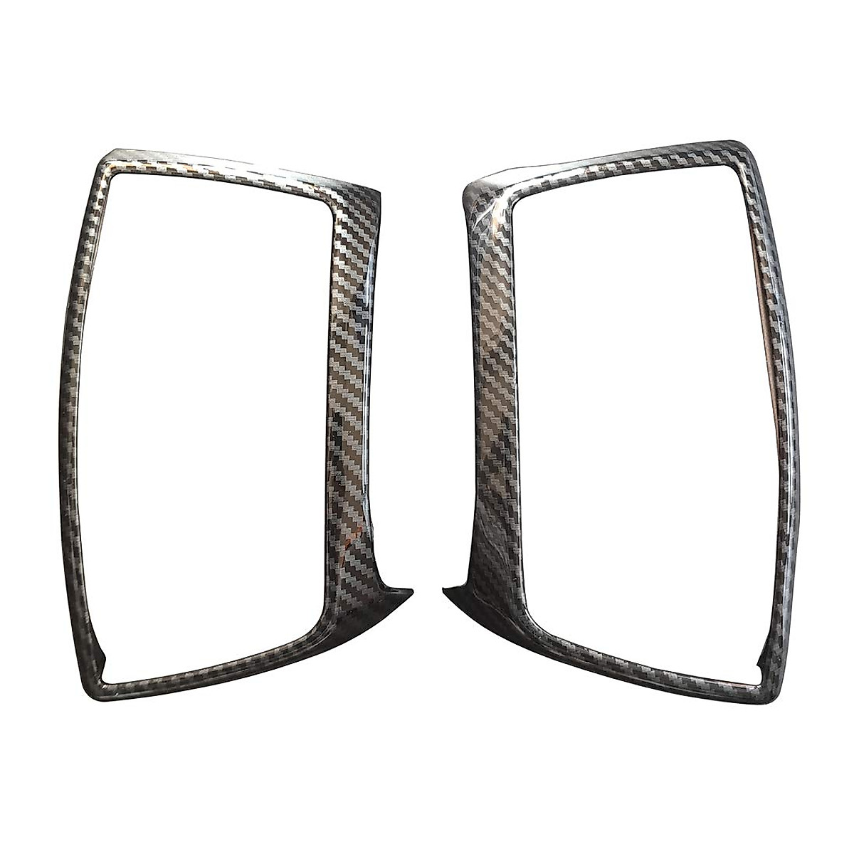 ruihe 4pcs Carbon Fiber Color Air Conditioning Dashboard Vent Cover Fit for Ford Ranger Accessories 2015 2016 2017 2018 2019 2020 2021ABS