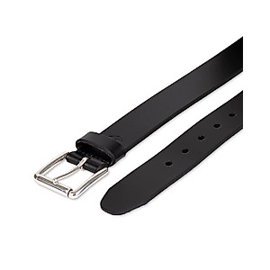 Dockers Men's Casual Leather Belt - 100% Soft Top Grain Genuine Leather Strap with Classic Prong Buckle, Black, 38