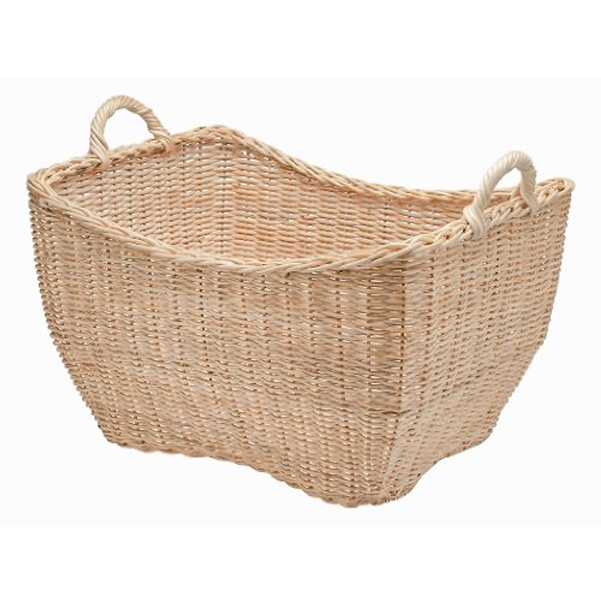KOUBOO 1060053 Wicker Laundry Basket with Liner, 21.5" x 16" x 15.5", Natural Color