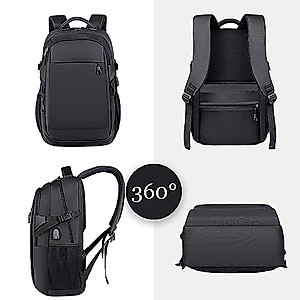 Kamlui Laptop Backpack for Men 15.6 Inch 16 Travel Business Trip Waterproof Computer Case Laptop Bag