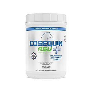 Nutramax Cosequin ASU Joint Health Supplement for Horses - Powder with Glucosamine, Chondroitin, MSM, ASU, Green Tea Extract, and Hyaluronic Acid, 1050 Grams