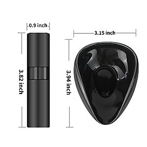 Generic Coffee Dosing Cup and Spray Bottle Set，Espresso Coffee Accessories For Reducing Coffee Power Static, small, black