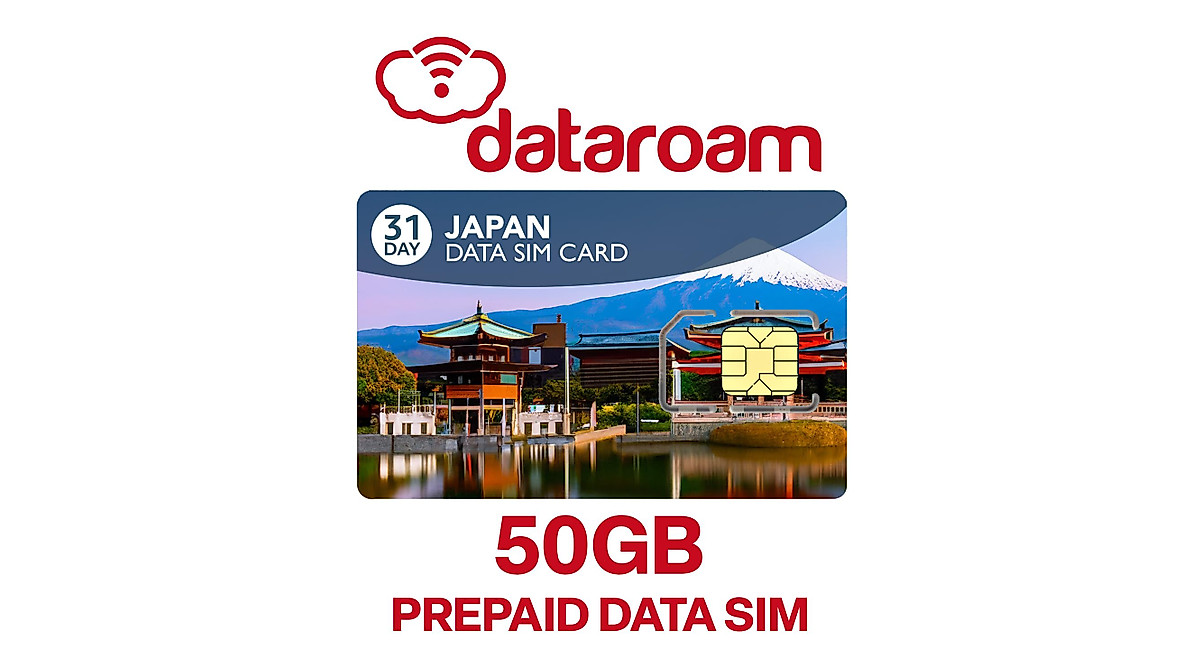 Japanese Data Only SIM Card - 50GB Bundle 4G LTE Speed. Throttles After ...