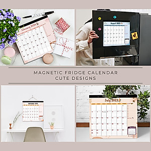 Fridge Calendar 2024 2025 by StriveZen, Magnetic, Monthly 10x10 Inch, Academic, Refrigerator, Desktop, Gift, Teacher Family Busy Mom Office, January 2024- December 2025