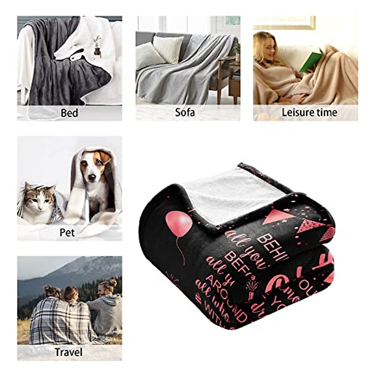 75th Birthday Gifts for Women Funny 1947 Blanket for 75 Year Old Woman 75th Birthday Throw Ideas 75 Birthday Decorations for Women Her Him Wife Sister Mom Friends Grandmother 60"x50"