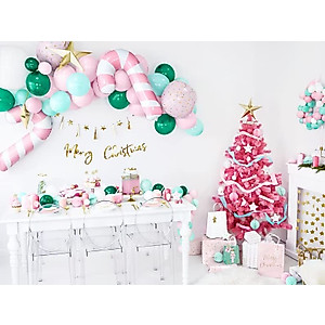 Christmas decor | Christmas Balloon | Pink candy cane Foil Balloon 32" | candy land Party Decor | balloon Christmas Party