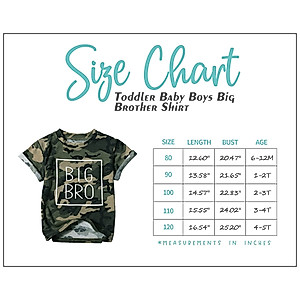 MNLYBABY Big Brother Shirt Toddler Baby Boy Promoted to Big Brother Announcement Tshirt Infant Short Sleeve Clothes Camo