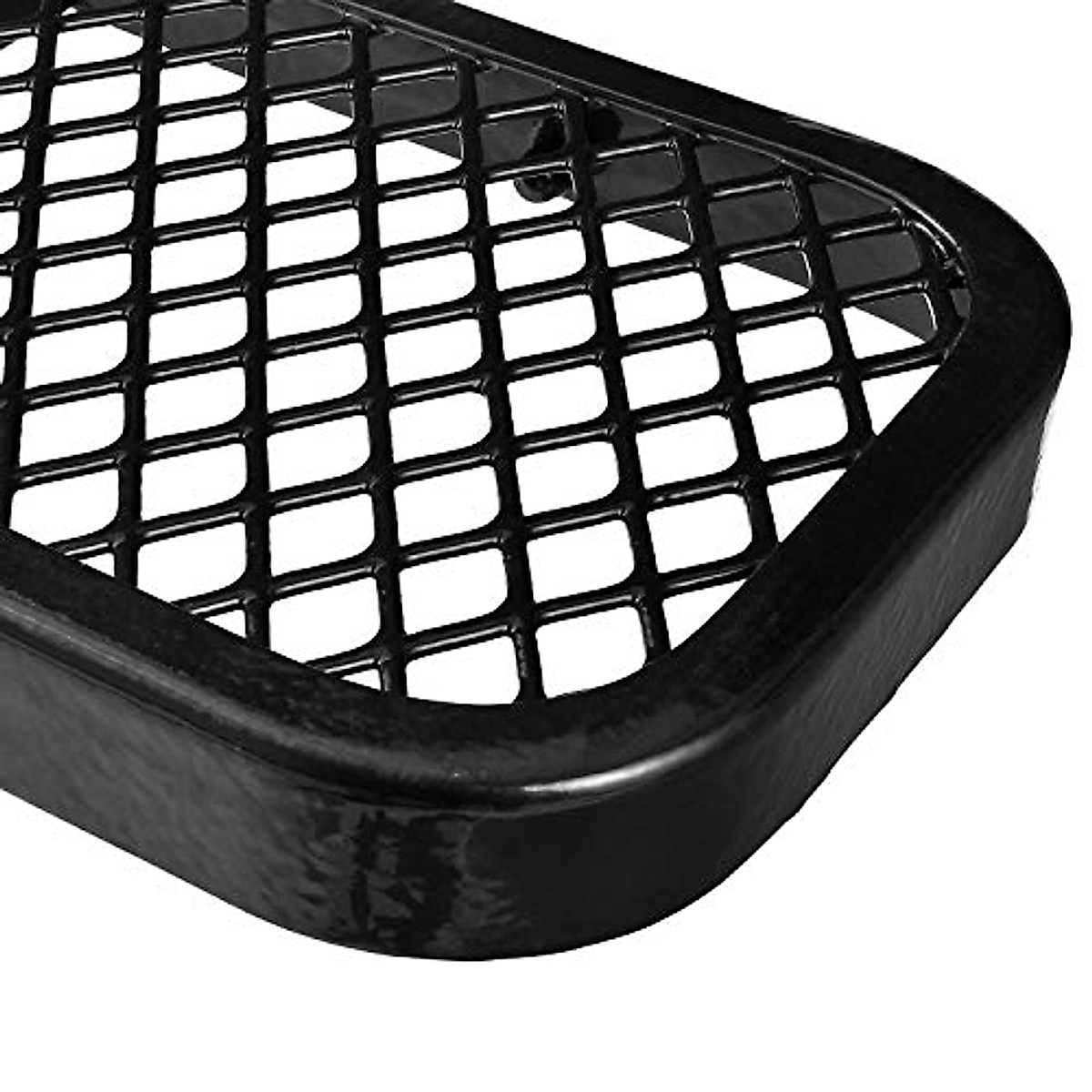 Global Industrial 96" L Expanded Metal Mesh Flat Bench, Black