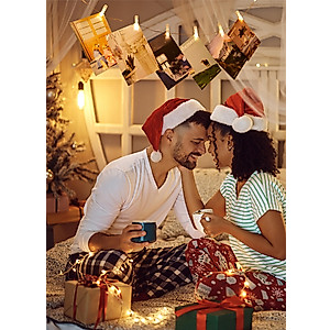 Minetom Photo Clips String Light 33ft - 100 LED Fairy Lights with 60 Clips for Hanging Pictures, Battery Operated Photo Hanger with Timer, 8 Light Modes Twinkle Lights for Room Party Decor