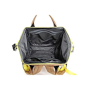 himawari Travel School Backpack with USB Charging Port 15.6 Inch Doctor Work Bag for Women&Men College Students(9003-Grey pink04#)