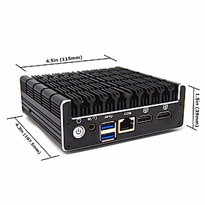 Protectli Vault FW2B - 2 Port, Firewall Micro Appliance/Mini PC - Intel Dual Core, AES-NI, 4GB RAM, 32GB mSATA SSD