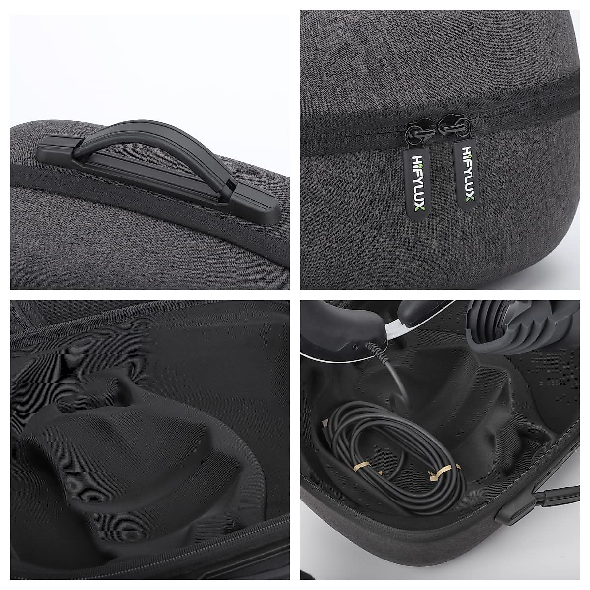 For PlayStation VR2 PSVR2 Storage Bag Carrying Case, Portable Handheld Zipper Bag for VR Headset & Handle Accessories