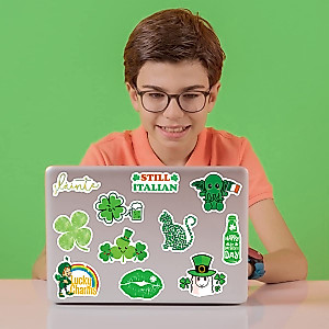50 PCS St Patrick's Day Stickers,Vinyl Waterproof Aesthetic Stickers for Water Bottle,Laptop,Phone,Patrick's Day Decorations Party Home Supplies,for Teens Girls Kids Gift