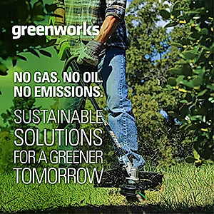 Greenworks 40V 14" Brushless Cordless (Attachment Capable) String Trimmer, 4.0Ah Battery and Charger Included