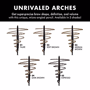 Milani Stay Put Brow Sculpting Mechanical Pencil - Espresso (0.01 Ounce) Cruelty-Free Long-Lasting Eyebrow Pencil that Defines and Shapes Brows