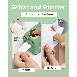 Phomemo D50 Label Maker with 3 Rolls Transparent Adhesive Label 20mm*6mm