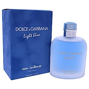 Dolce & Gabbana Light Blue Eau Intense for Men Eau De Parfum Spray, 6.7 Ounce