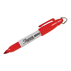 Sharpie 35113PP Mini Sharpie Marker,Permanent,Fine Point,4/ST,BK/RD/BE/GN
