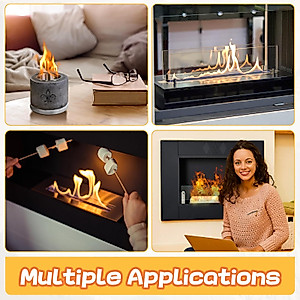 MADHOLLY Ceramic Wool for Portable Tabletop Firepit to Extend Burn Time- Premium Ceramic Wool Wick Sponge Ceramic Fiber Insulation for Bioethanol Fireplaces, 5Pack