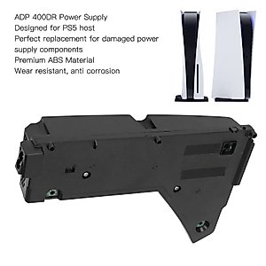 Power Supply for PS5, Power Supply Unit Replacement, Power Adapter Game Console Power Unit, 400DR with Power Cord for PS5(#1)