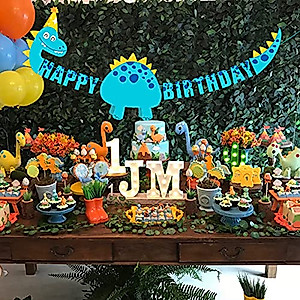 Dinosaur Happy Birthday Banner Cute Pre-Assembled Party Supplies Decorations