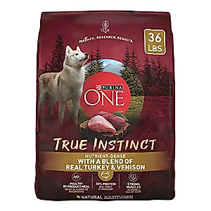 Purina ONE True Instinct With A Blend Of Real Turkey and Venison Dry Dog Food - 36 lb. Bag