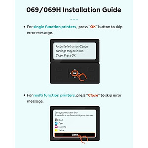 TESEN 069 Compatible Toner Cartridge Replacement for Canon CRG-069 069 Toner Cartridge Using with Canon Imageclass LBP674Cdw MF753Cdw MF751Cdw Printer 4-Pack