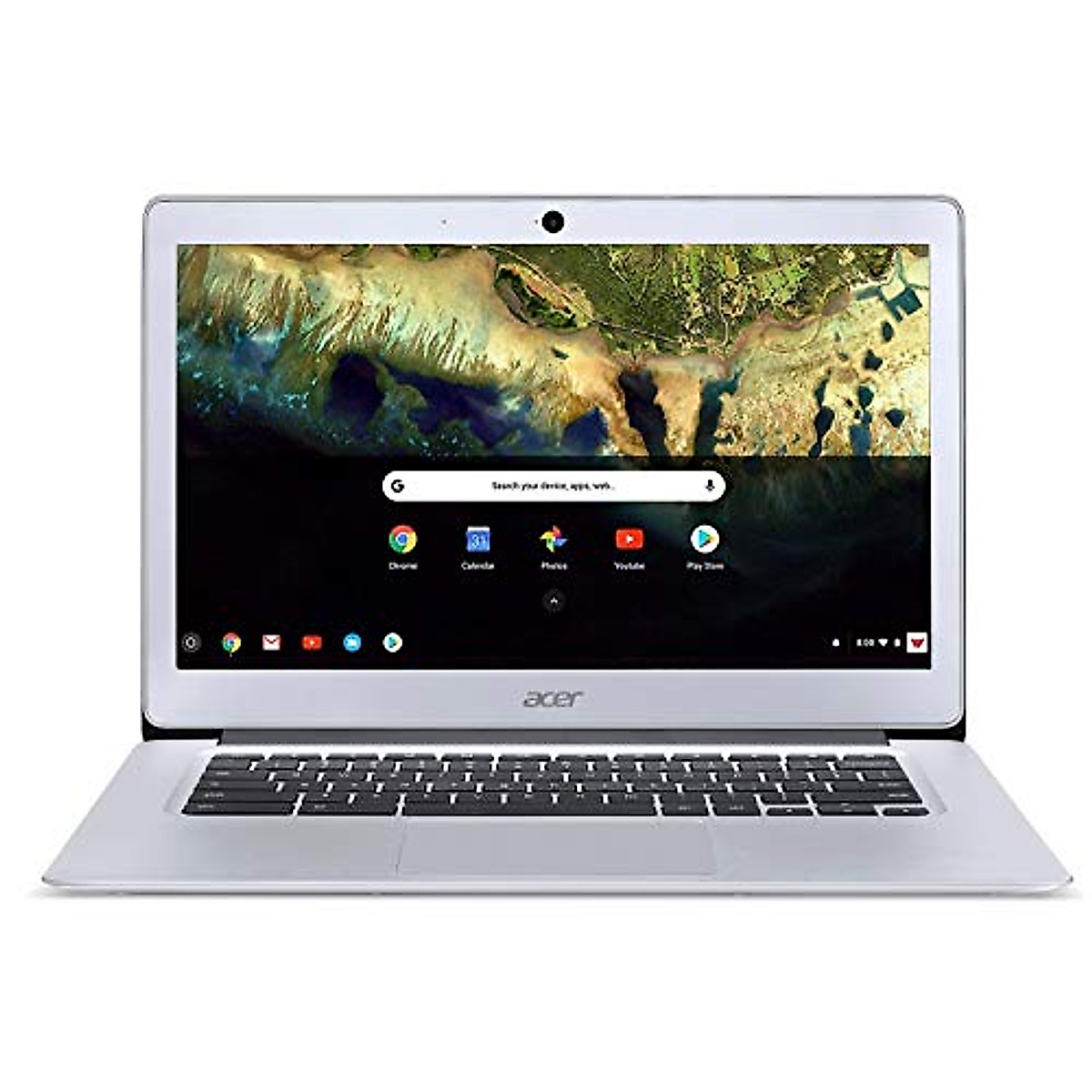 Acer Chromebook 14 CB3-431-C99D, Intel Celeron N3060, 14" HD Display, 4GB LPDDR3, 16GB eMMC, Metal Chassis, Sparkly Silver, Google Chrome, 14-14.99 inches