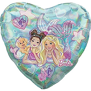 Mermaid Party Balloon Decorations - Set Of 5 Balloons For A Unicorn Princess Mermaid Theme Happy Birthday Decoration Bouquet Centerpiece Or Backdrop Banner