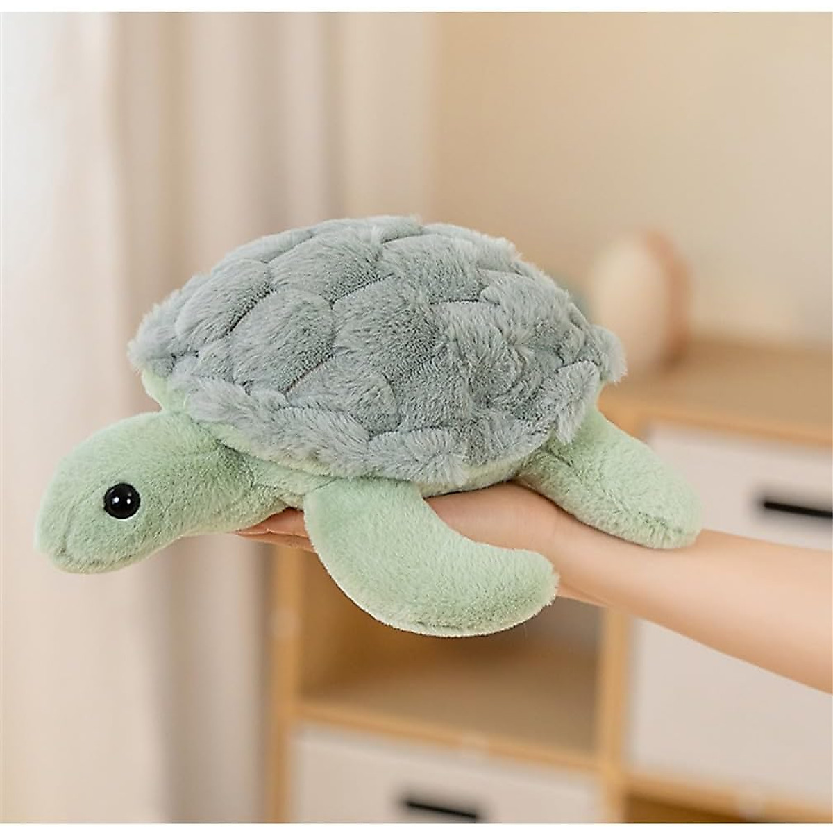 15” Weighted Turtle Stuffed Animals for Adults, 3lbs Weighted Turtle Plush Pillow Toy, Turtle Weighted Stuffed Animal for Gift Valentine Birthday