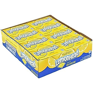 Lemonhead Hard Lemon Candy, 0.8 Ounce Treat-Size Theater Candy Boxes (Pack of 24)