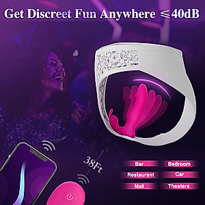 Adult Sex Toys Women Sex Toy - 3IN1 App Remote Control Vibrator Wearable, Adult Toys with 9 Vibrating Rabbit Ears & 9 Thrusting Dildo Clitoral Dildos G Spot Vibrators Couples Sex Machine