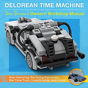 Back to Future Delorean Building Kit, BTTF Time Machine Car Building Set, Classic '80s Movie Collectibles, Great Gifts and Toys for Fans (211 Pieces)