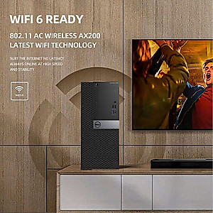 Dell OptiPlex 7050 Tower Computers,i7-6700 3.4GHz,32GB DDR4 Ram New 1TB M.2 NVMe SSD+2TB HDD,AX200 Built WiFi 6 Bluetooth 5.2,Refurbished Desktop PC,HDMI,Dual Monitor Support,Windows 10 Pro (Renewed)