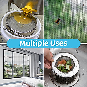 4 Pieces 20 Mesh 8.2”X11.8” (21cmX30cm) Wire Mesh, Sturdy Metal Mesh Sheets for DIY Projects 304 Stainless Steel No Rust Mesh Screen